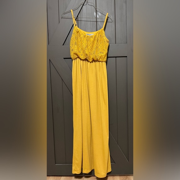baileygirl | Dresses | Baileygirl Maxi Mustard Colored Dress | Poshmark